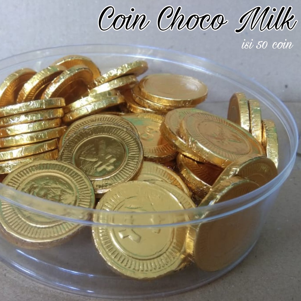 Jual COIN CHOCO MILK ISI 50 KEPING - COKLAT KOIN SUSU JADUL | Shopee ...