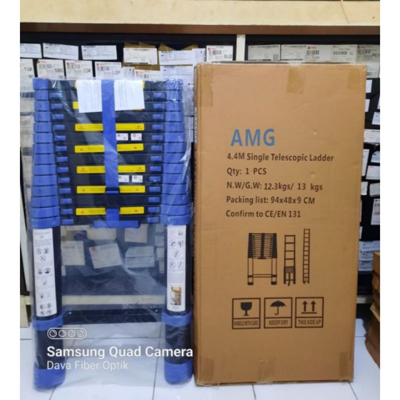 Jual Tangga AMG Telescopic 4,4m Single Ladder | Shopee Indonesia