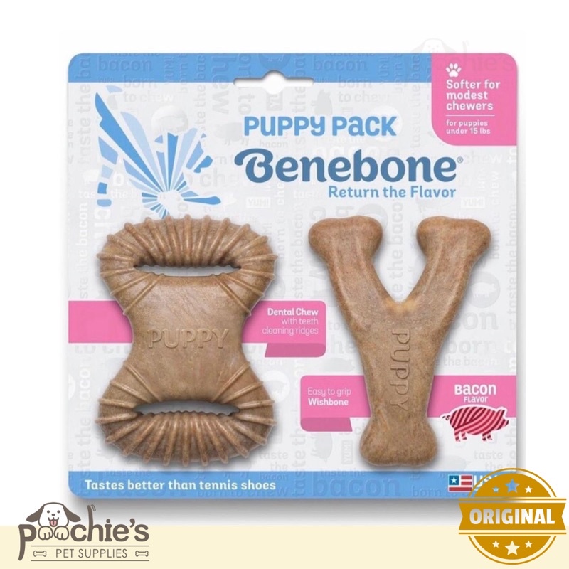 Jual Benebone Puppy Pack ( 1 dental chew + 1 wishbone ) | Shopee Indonesia