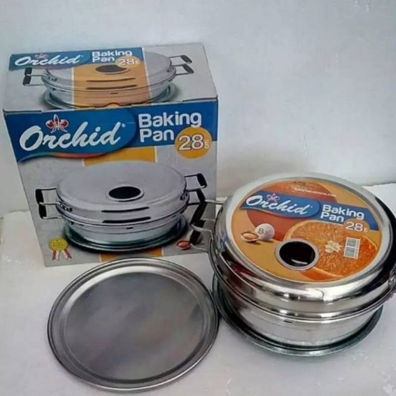 Jual Baking pan orchid 28 cm | Shopee Indonesia