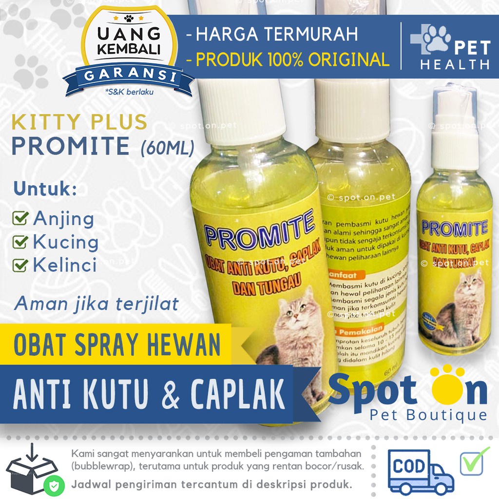 Jual Spray Anti Kutu Caplak Tungau Hewan | Obat Kutu Kucing Anjing ...