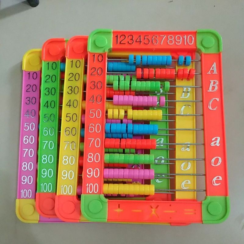 Jual counting frame 8022 sempoa simpoa mainan edukasi anak berhitung ...