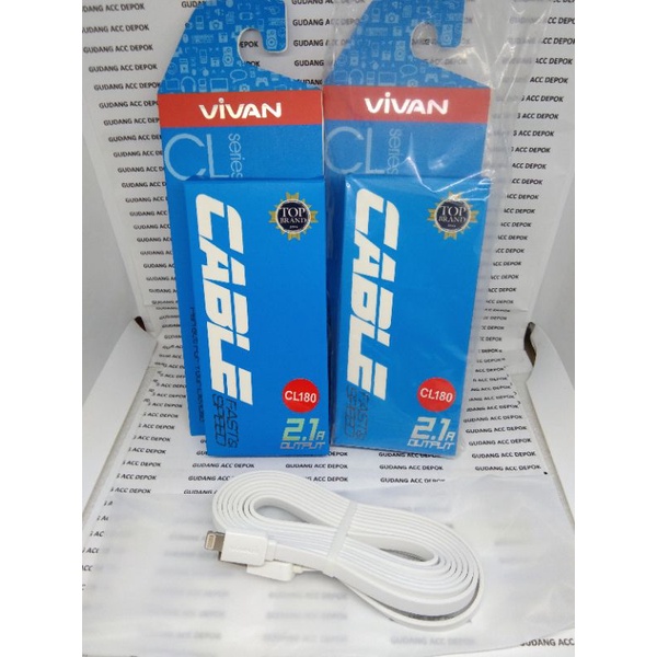 Jual Kabel Vivan Iphn Lightning 180Cm CL180 Premium Pack Original ...