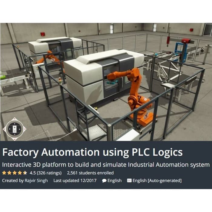 Jual Udemy Tutorial - Factory Automation using PLC Logics - Factory IO | Shopee Indonesia