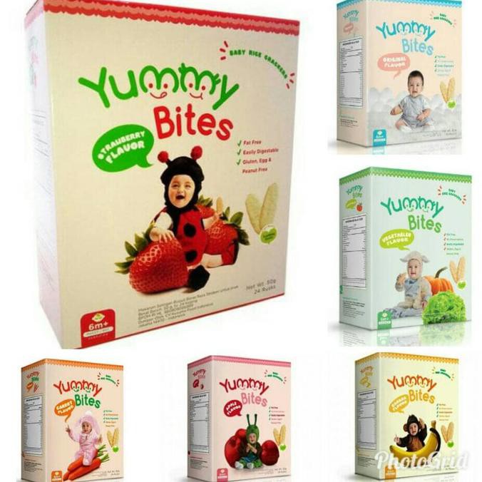 Jual (Cuci Gudang) Yummy Bites 6+ 50Gr Makanan Biskuit Snack Bayi Baby ...