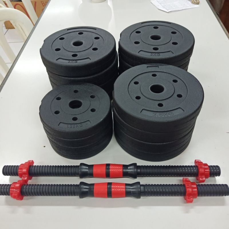 Jual barbel dumble dambel pvc 1 set rox DR-40 40 kg original | Shopee ...