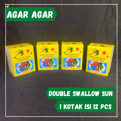 Jual Agar Agar Double Swallow Sun Sachet 7 gram / Agar Powder Cap Dua ...