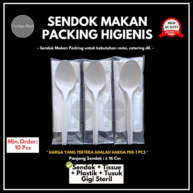 Jual Sendok makan plastik set / Sendok makan packing / sendok packing ...