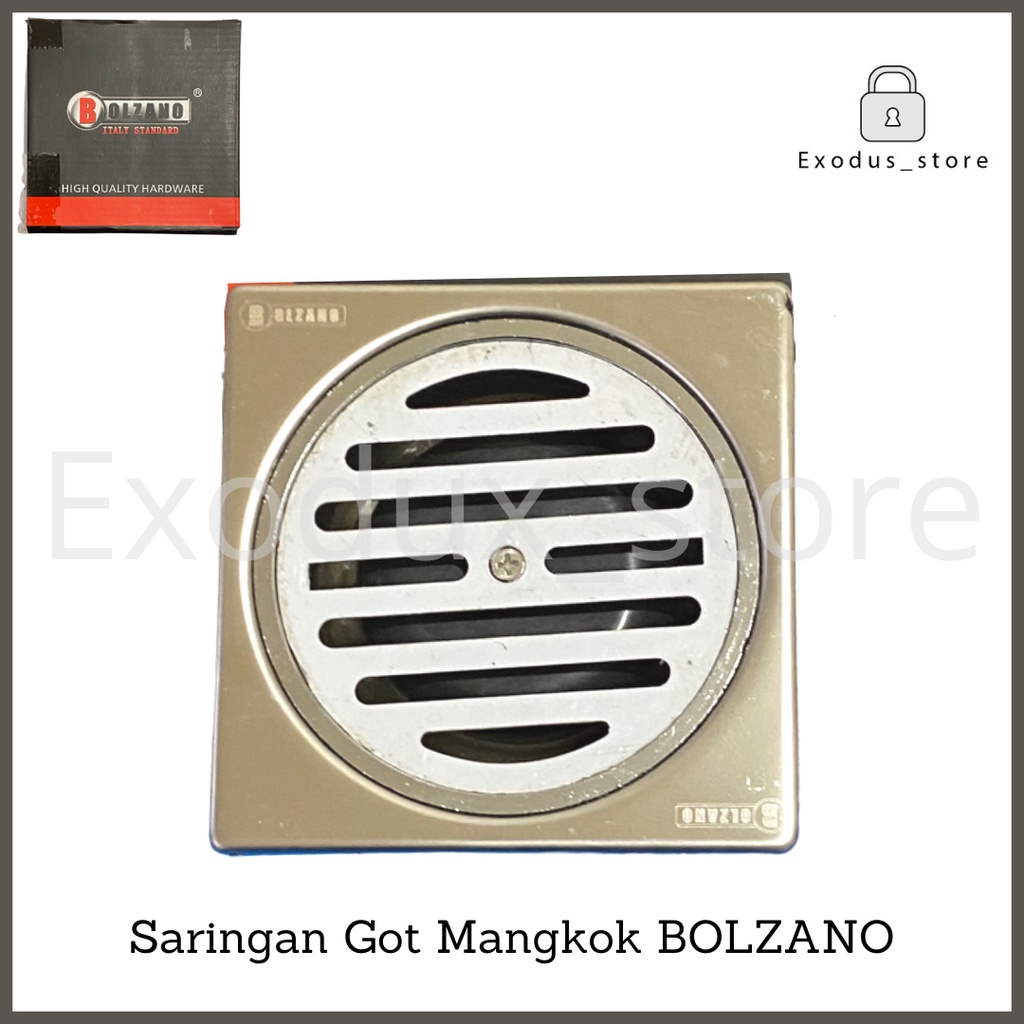 Jual Saringan got kamar mandi floor drain stainless BOLZANO / saringan air kamar mandi / model ...