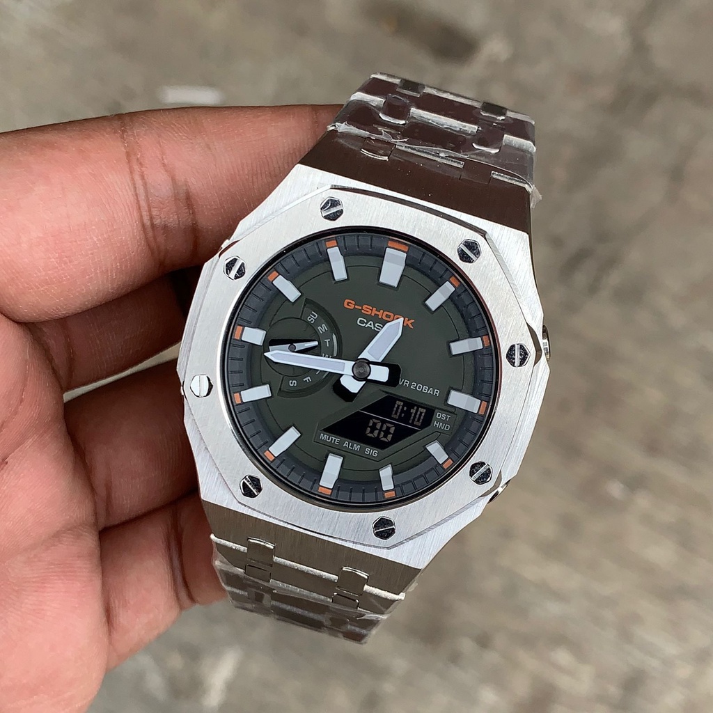 Jual Jam G-Shock GA 2100 HC-4ADR Silver Steel Gen 3 Original 44mm ...