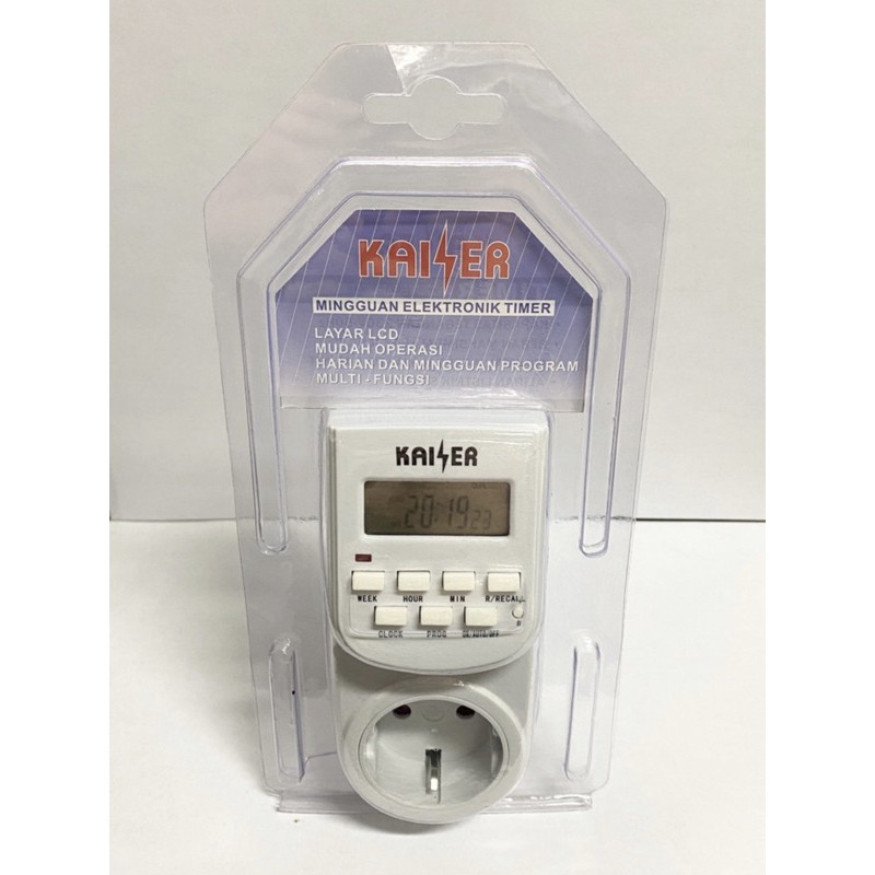 Jual Stop kontak digital timer digital kaiser stop kontak digital ...