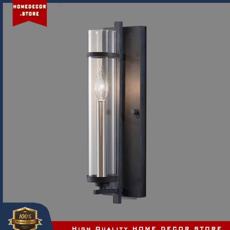 Jual Loft industrial style bar corridor wall lamp American iron art ...