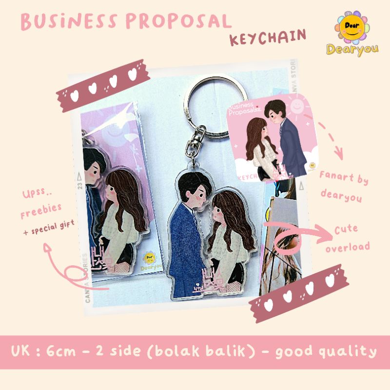 Jual BUSINESS PROPOSAL DRAMA (KEYCHAIN Fanart) | Shopee Indonesia