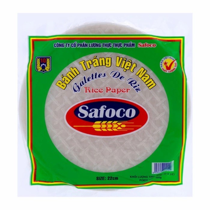 Jual Safoco Rice Paper Vietnam 22cm 300gr Rice Paper Kulit Lumpia ...