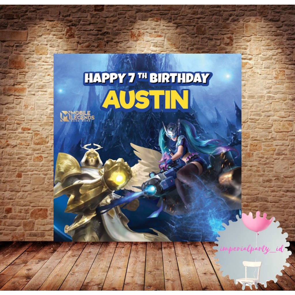 Jual Custom Backdrop Banner Spanduk Happy Birthday Mobile Legends ...