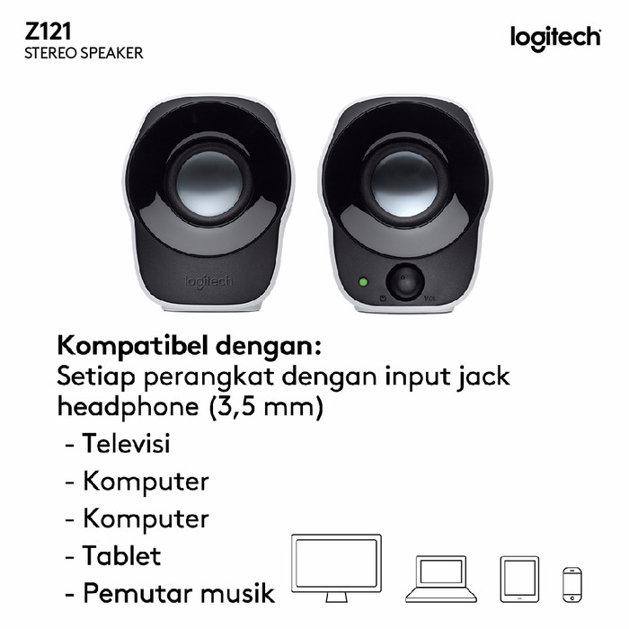 Jual Logitech Z121 Stereo Speaker | Shopee Indonesia