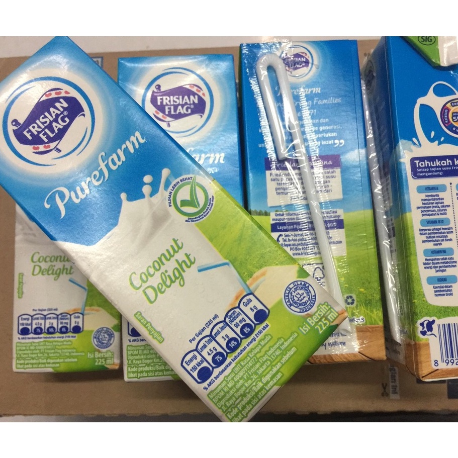 Jual Susu UHT Frisian Flag Coconut Delight 225 ml | Rasa Kelapa Muda | Shopee Indonesia