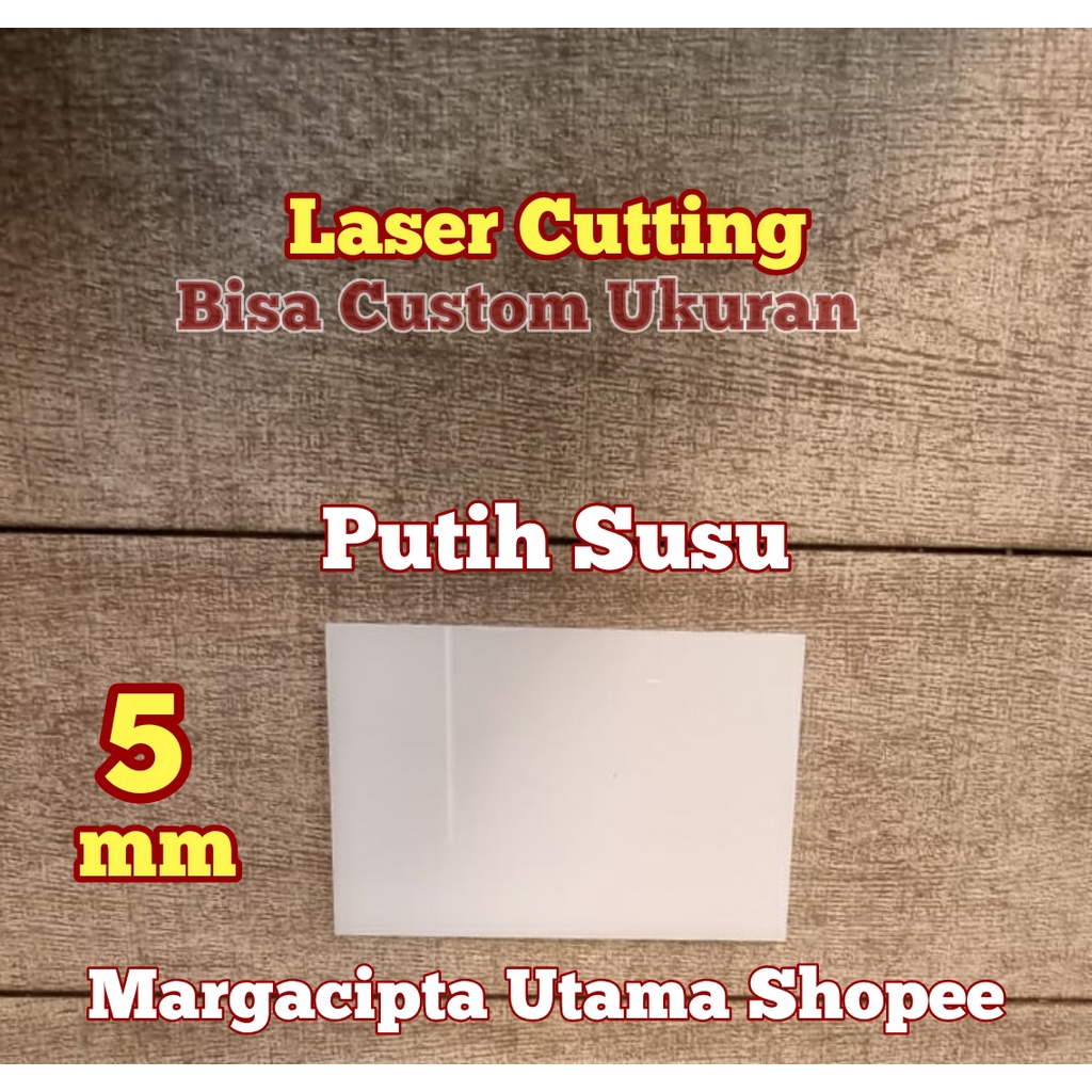 Jual Acrylic Laser Cutting 5mm 40x60cm Akrilik Putih Susu 5 mm 60x40cm Potongan | Shopee Indonesia