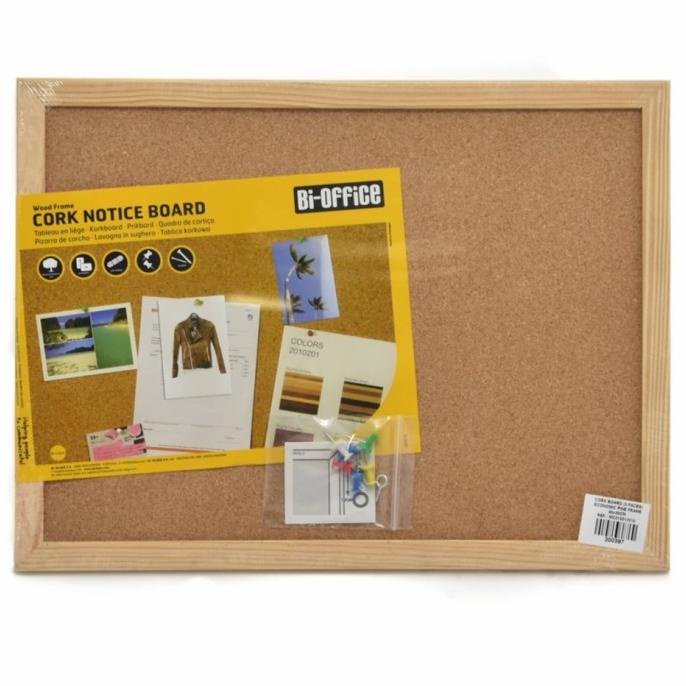 Jual %$%$%$%$] Cork Notice Board Fibre Board 40x30cm Papan Mading Kayu ...