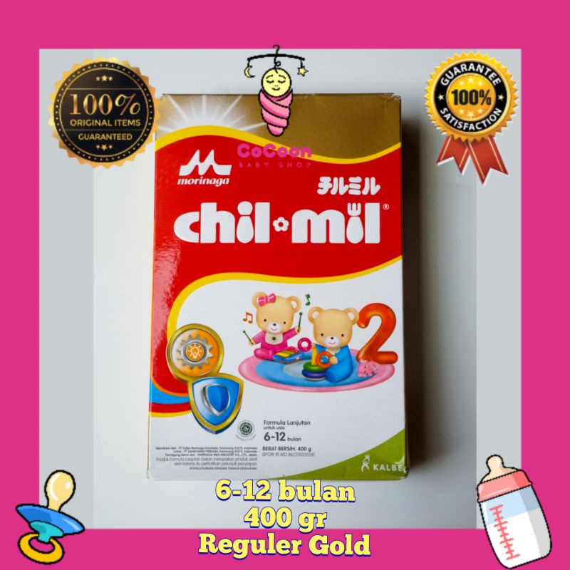 Jual Susu Formula Bayi Morinaga Chil Mil Gold Reguler 6-12 Bulan 390g ...