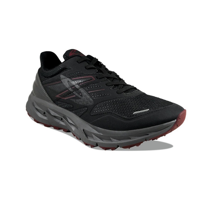 Jual Sepatu Lari/Running Trail 910 Nineten Yuza Evo Black Burgundy Grey ...