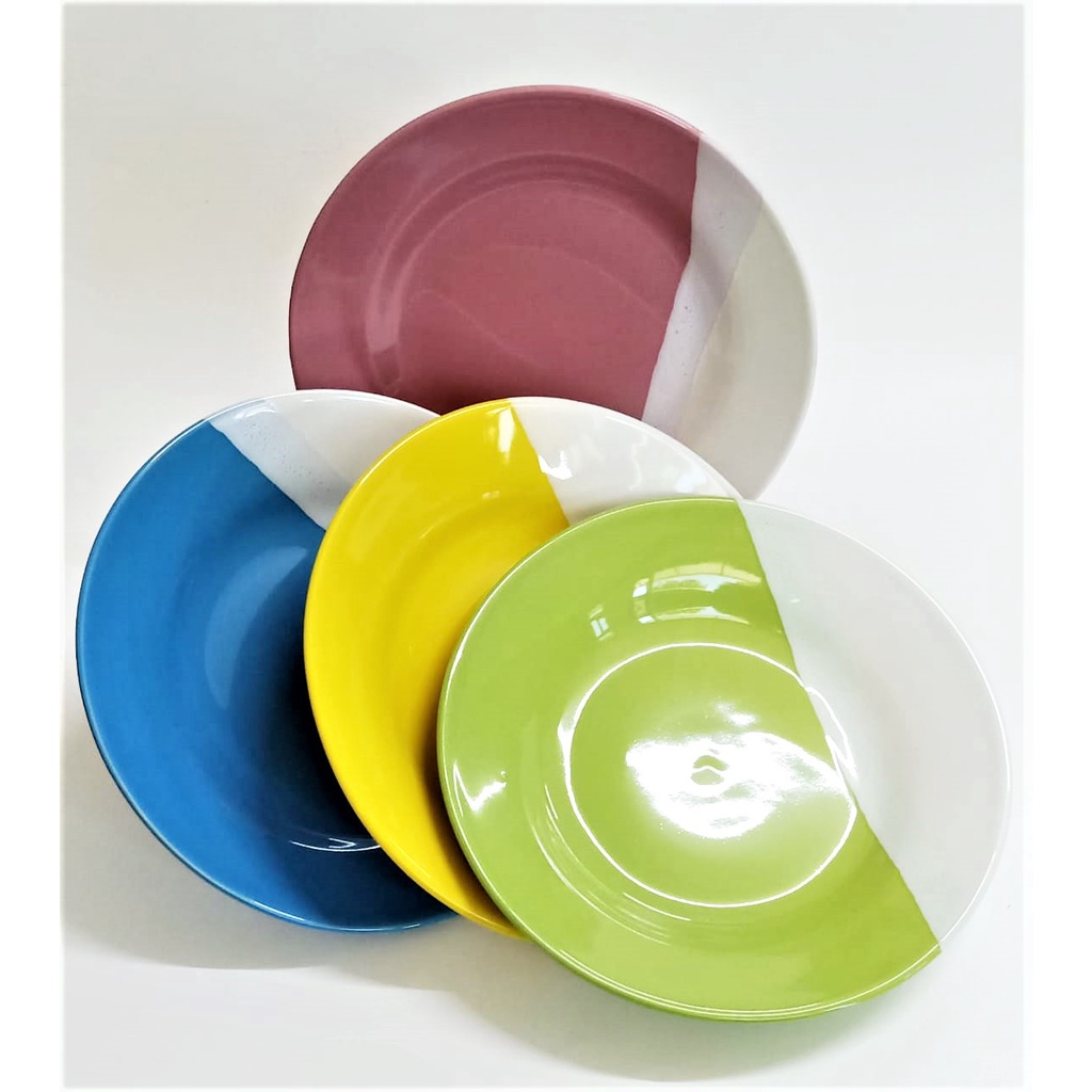 Jual Piring Keramik Toyoki Pelangi 8" @12/72pc # | Shopee Indonesia