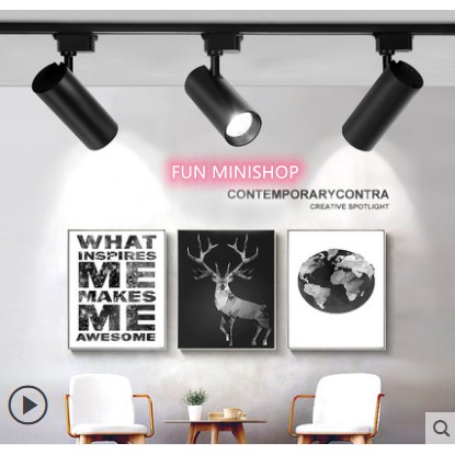 Jual LAMPU TRACK 10W RELL TRACK LAMP COB TRACK LIGHT SPOT LIGHT ...