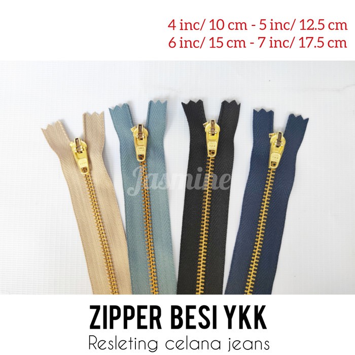 Jual (LUSIN) Zipper Celana Jeans YKK/ Resleting Gigi Besi Levis YKK | Shopee Indonesia