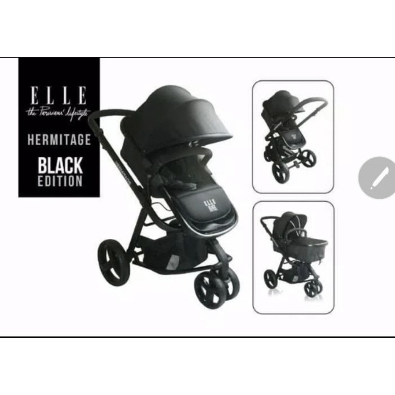 Jual stroller baby ELLE hermitage FULL BLACK | Shopee Indonesia