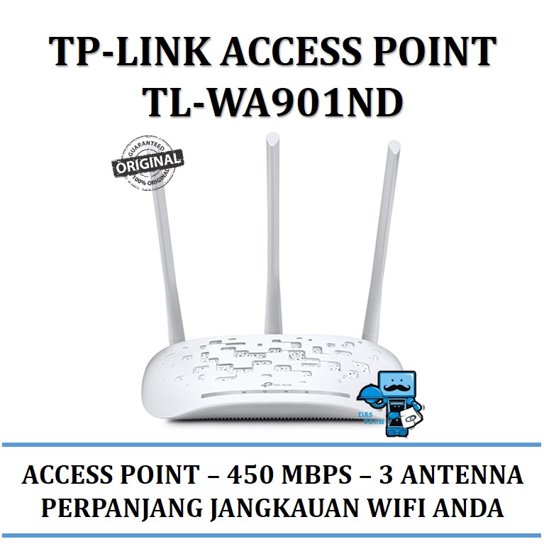 Jual TP-LINK TL-WA901ND - 450Mbps Wireless N Access Point with 3 Antena ...
