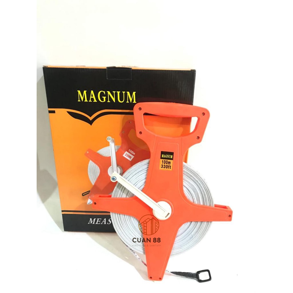 Jual Magnum Meteran Tancap 100m / Meteran Rol Gulung Tanam Tanah 100mtr ...