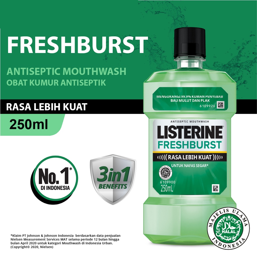 Jual LISTERINE Fresh Burst Antiseptic Mouthwash / Obat Kumur Antiseptik ...