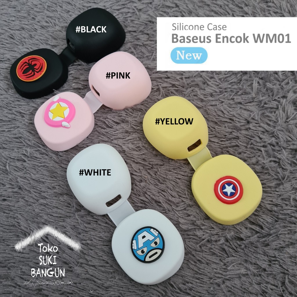Jual Casing Baseus Encok WM01 Case Rubber Silicone CARTOON HEROES Cover ...
