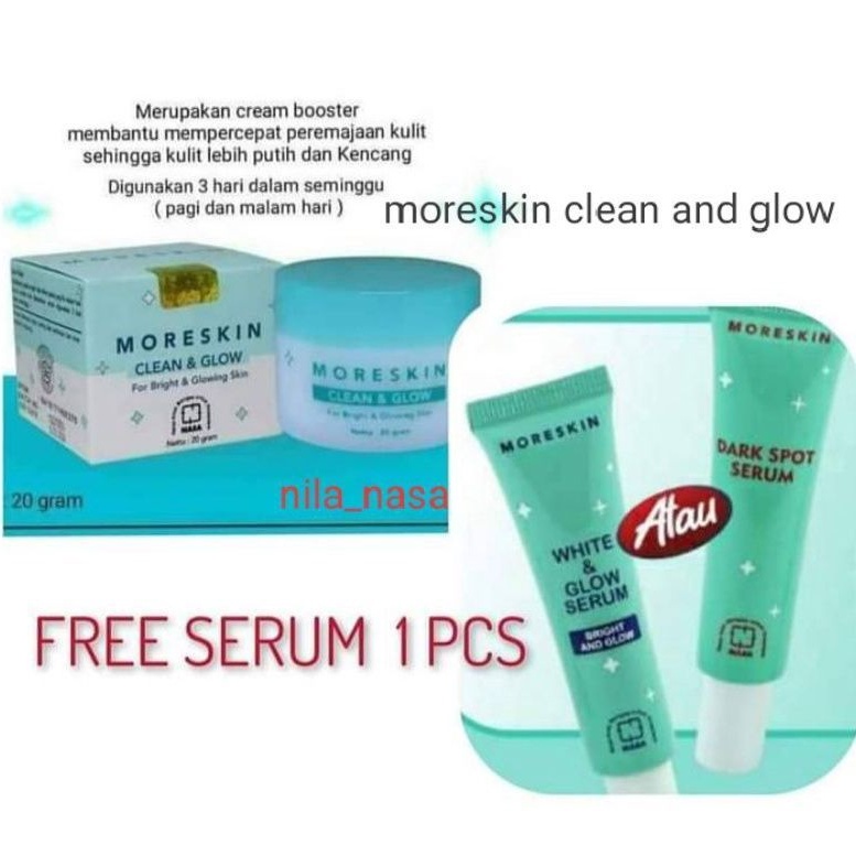 Jual moreskin clean and glow NASA (pemutih wajah alami) | Shopee Indonesia