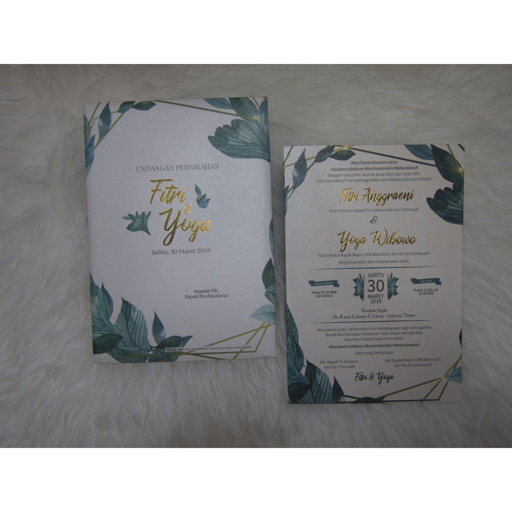 Jual Undangan Pernikahan Hard Cover Potret | Shopee Indonesia