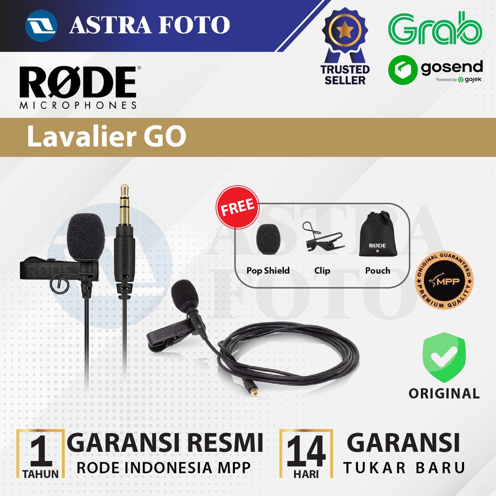 Jual Rode Lavalier GO Omnidirectional Microphone For Wireless Go Grade ...