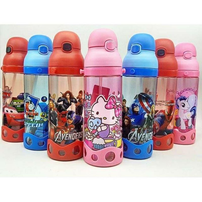 Jual Botol Minum Anak Karakter BPA Free X-3662 Ukuran 600 ml | Shopee ...