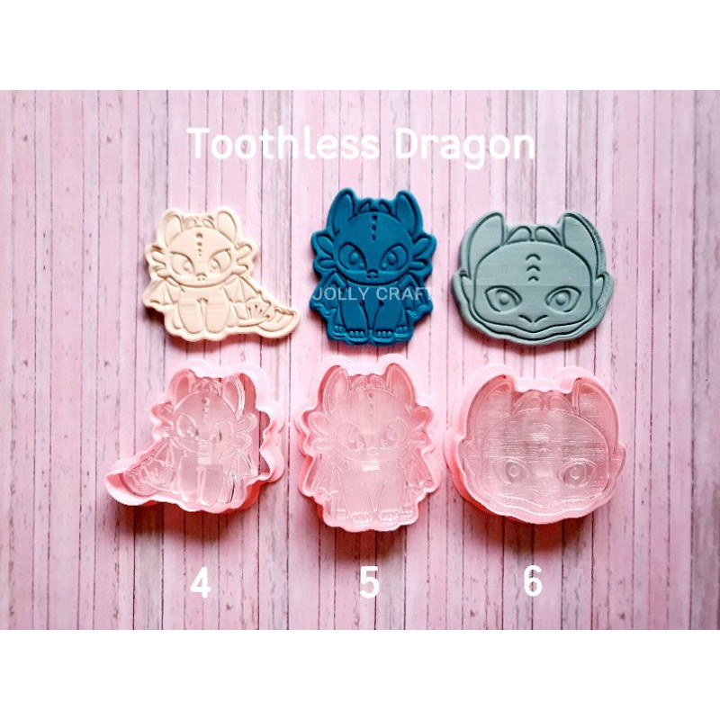 Jual Cookie cutter TOOTHLESS DRAGON 4, 5, 6 (dijual satuan) | Shopee ...