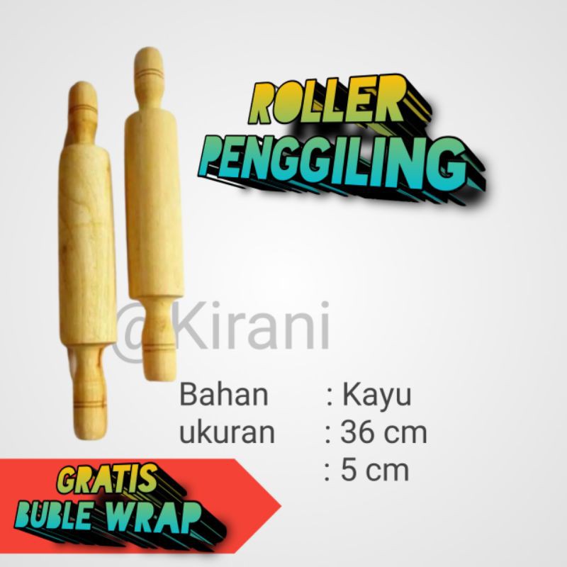 Jual Rolling/Roller kayu sangat membantu untuk meratakan adonan ...