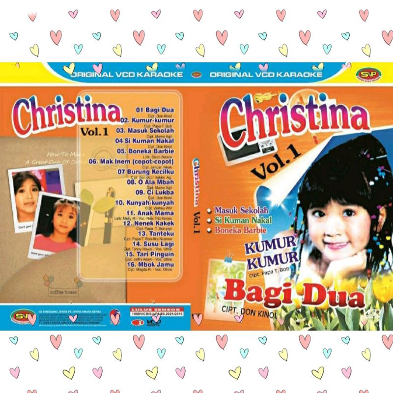 Jual Kaset Vcd Original Lagu Anak : Christina Vol. 1 Bagi 2 | Shopee Indonesia
