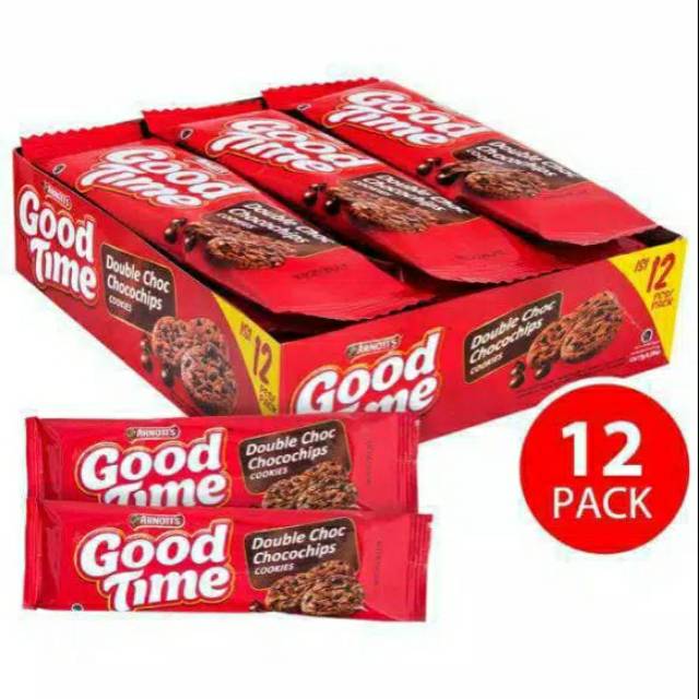 Jual Biskuit Good Time baru box isi 12 pcs | Shopee Indonesia