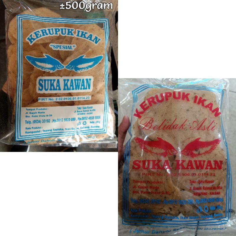 Jual Kerupuk Ikan Belidak Asli SUKA KAWAN / Kerupuk Ikan Belida ...