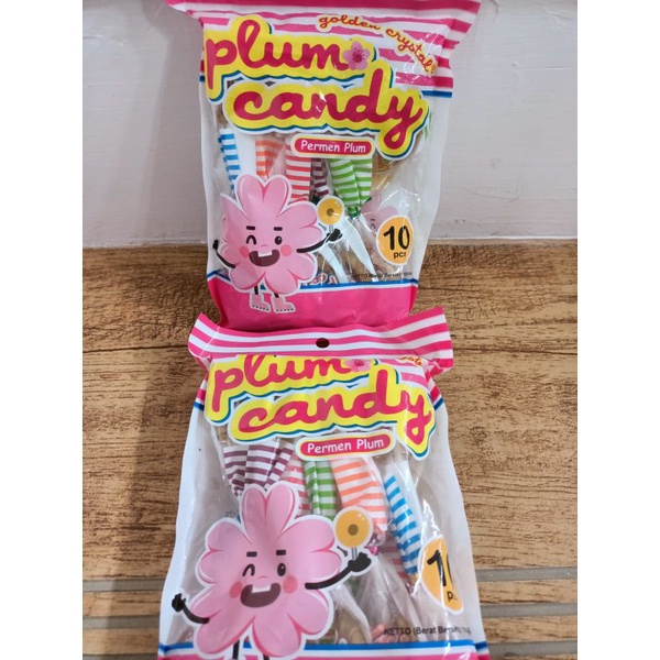 Jual golden crystal permen plum tusuk 10pcs - 150g | Shopee Indonesia