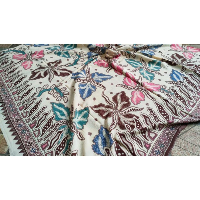 Jual Kain batik paris solo daun jalar coklat | Shopee Indonesia