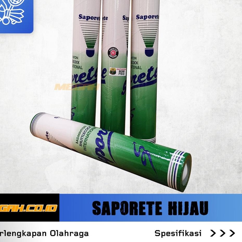 Jual [PRODUK 6PH0T] Shuttlecock/kok badminton saporete hijau terbaik ...