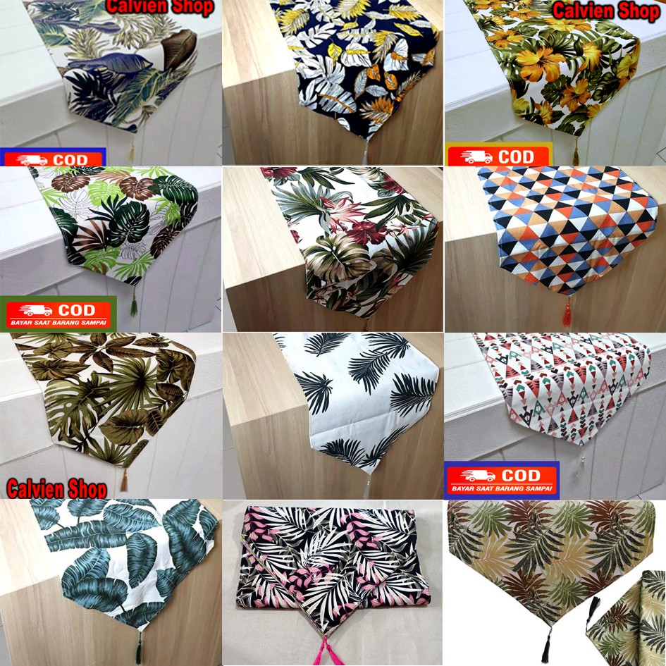 Jual Taplak Meja atau Table Runner 40x150cm-Taplak Meja Modern-Taplak ...