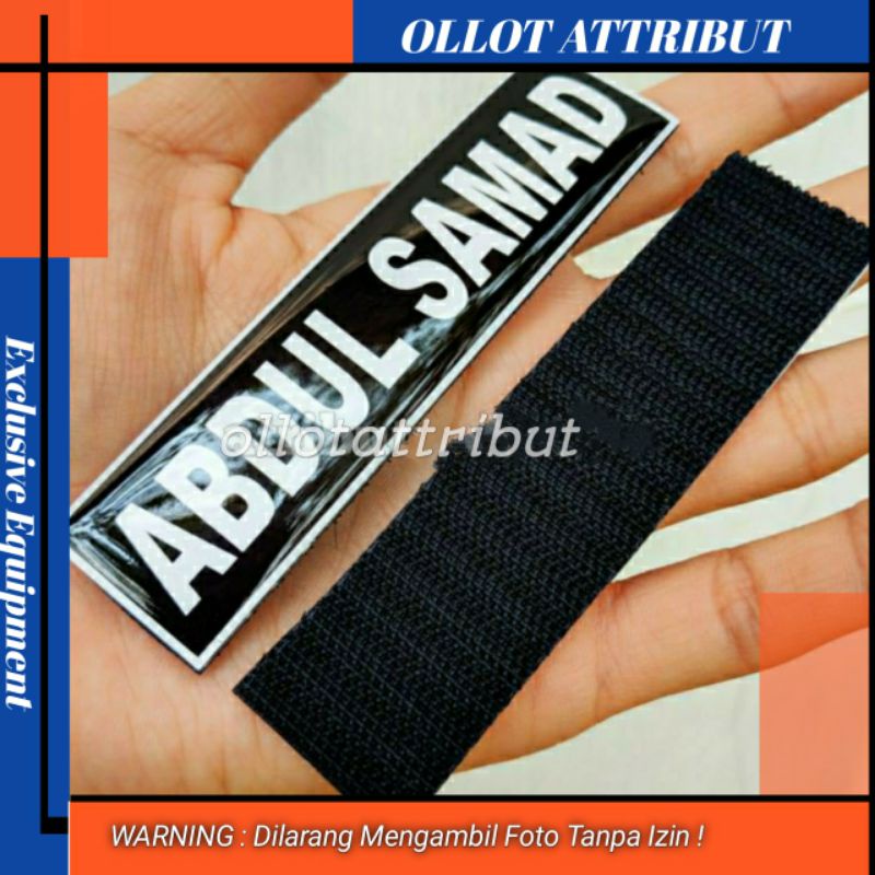 Jual PAPAN NAMA ROMPI | PAPAN NAMA JAKET | NAMA RESIN PAKE PEREKAT ...