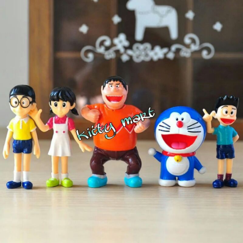 Jual ACTION FIGURE MINIATUR MAINAN TOPPER DORAEMON ISI 5 PC | Shopee ...