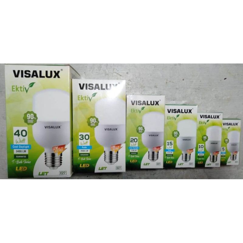 Jual LED TBULB Putih VISALUX 5W / 10W / 15W / 20W/ 30W / 40W | Shopee ...