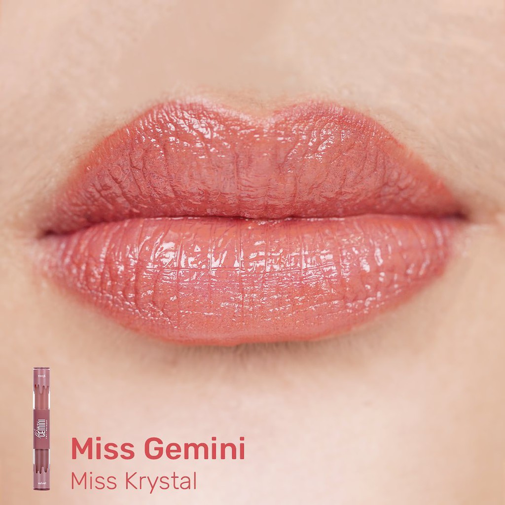 Jual MADAME GIE MISS GEMINI 2 IN 1 LIP CREAM - GLOSS & VELVET LIPSTICK ...